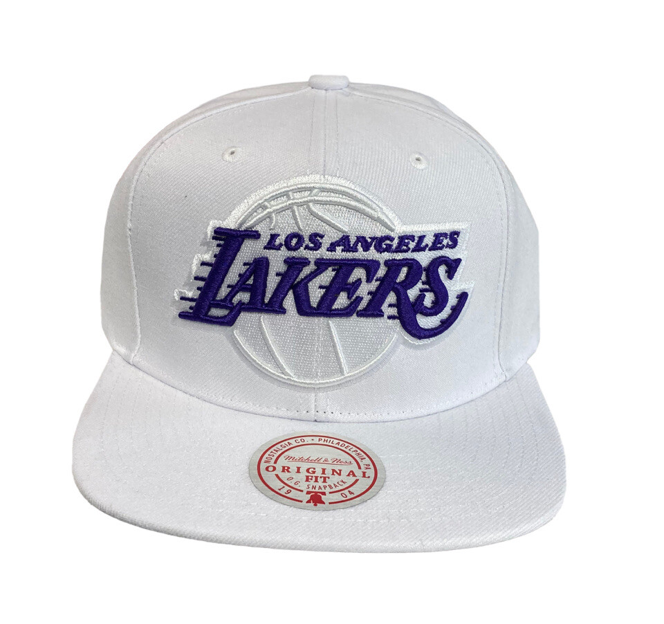 Lakers Snapback White