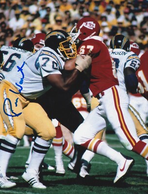 RUSS WASHINGTON SAN DIEGO CHARGERS ACTION SIGNED 8x10 | eBay
