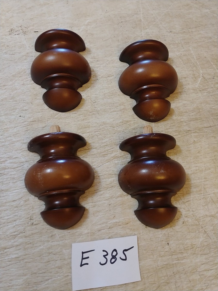 Replacement Wooden Finials La Vane 4 Inch / 10cm Unfinished Wooden