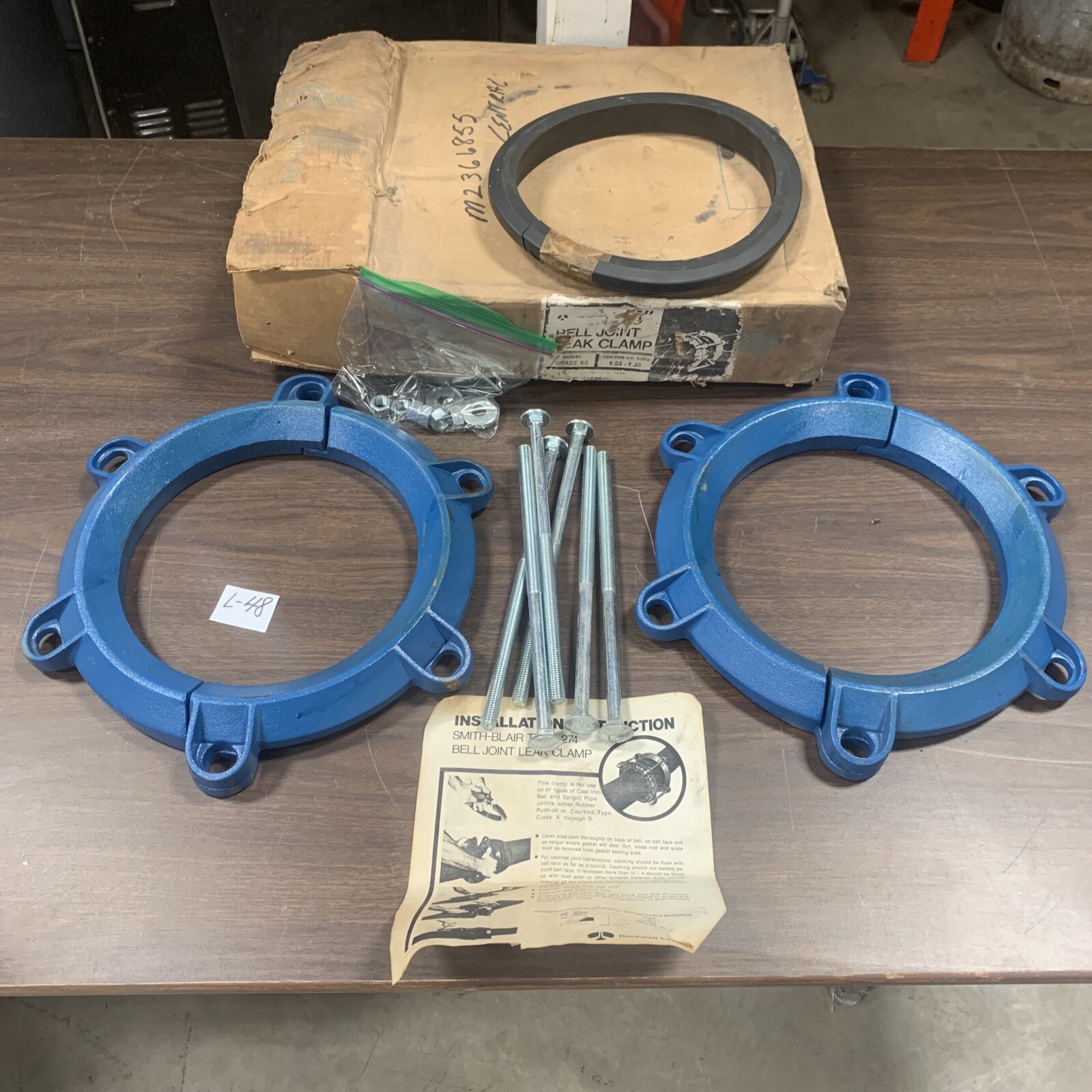 NEW SMITH BLAIR 274 BELL JOINT LEAK CLAMP 8" 9.05"-9.30" 27400000905000 ...