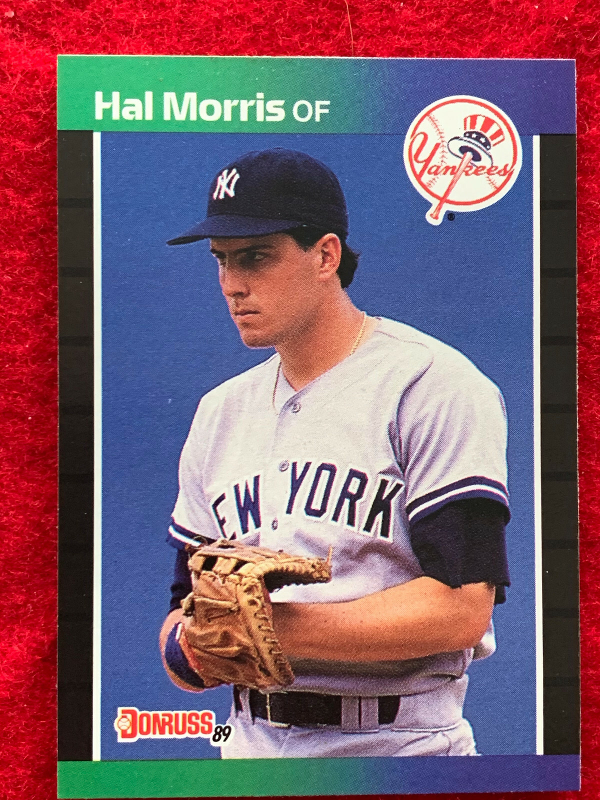 1989 Donruss New York Yankees Baseball Card #545 Hal Morris RC Rookie ...