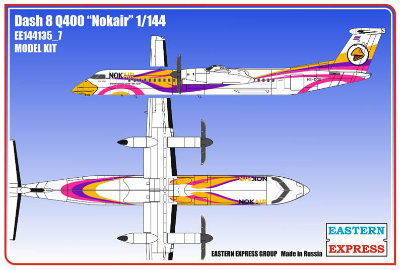 Eastern Express 1/144 Bombardier Dash 8 Q400 Nok Air Model Kit | eBay
