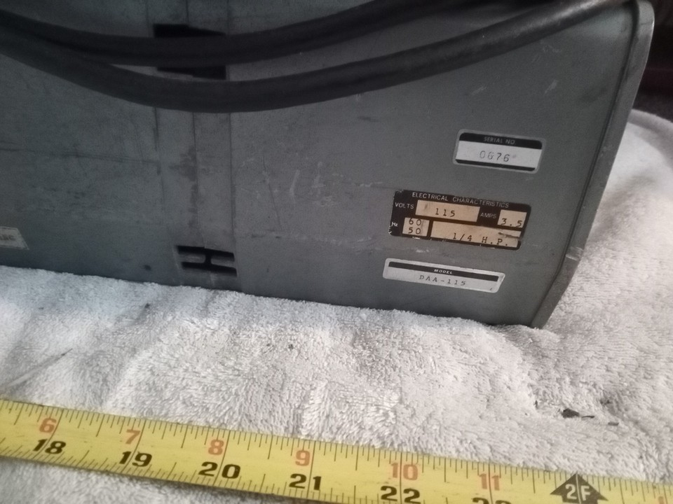 Jelenko jelcraft Vacuum Pump Used Dental Lab Equipment model DAA-115, 1 ...