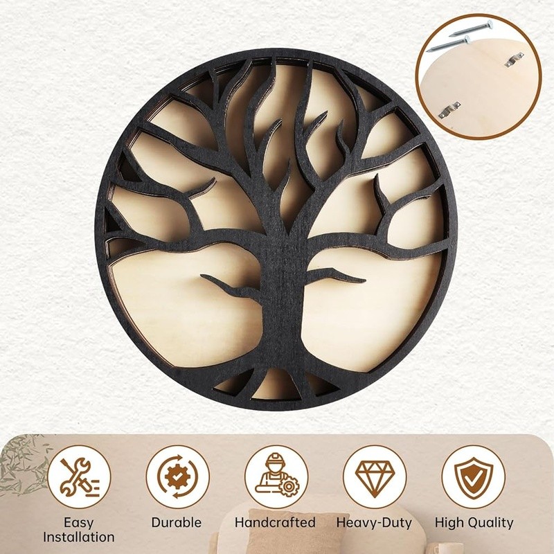 Tree of Life Crystal Display Shelf Wall Decor Crystals Stones ...