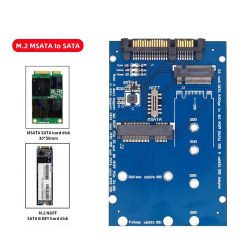 Adapter Board M.2 MSATA to SATA Converter Card SATA to M2 NGFF Adapter ...