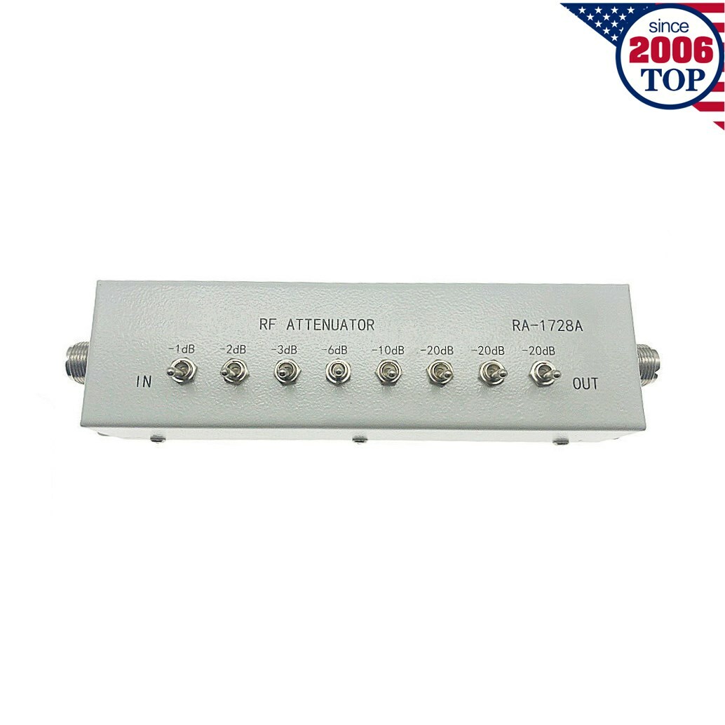 NEW 0 - 82DB VARIABLE/ STEP ATTENUATOR 50 OHM for Ham Radio Transmitter ...