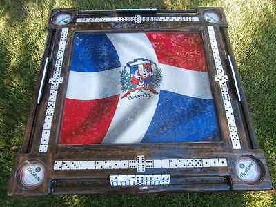 Domino Tables by Art with Bandera de la Republica Dominicana | eBay