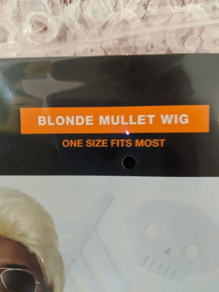 Long Mullet Wig Redneck Trailer Trash Hillbilly Joe Dirt Halloween ...