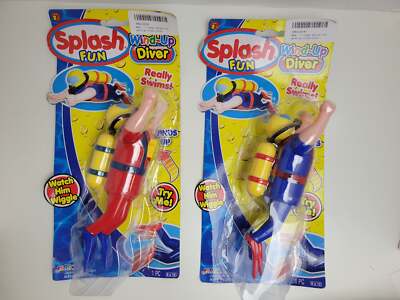 Splash Fun Wind Up Diver (2 Pack) Red and Blue, new | eBay