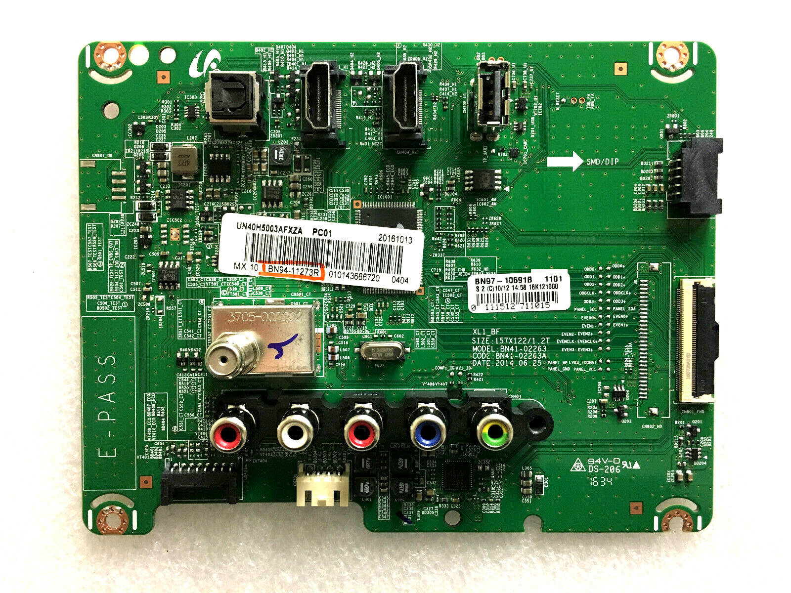 Samsung UN40H5003AF Main Board BN94-11273R | eBay