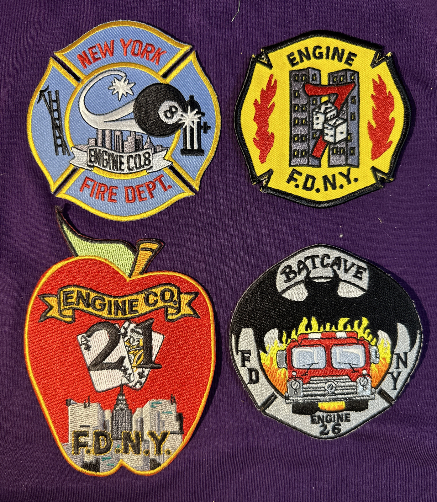FDNY New York Fire and Rescue Patch Set of 4 (Unused) {G} | eBay