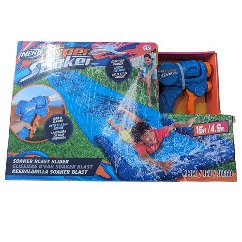 Nerf Super Soaker Blast Water Slide The Ultimate 16 Ft Extra Wide ...