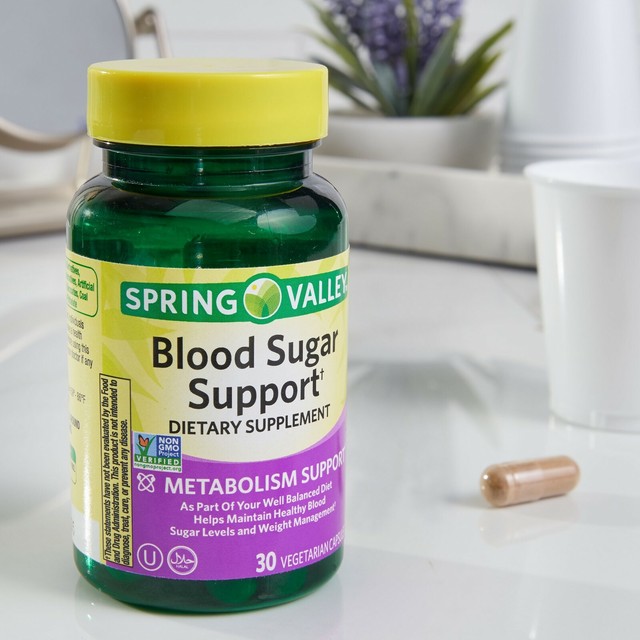 Spring Valley Blood Sugar Support Vegetarian Capsules 30ct for sale ...