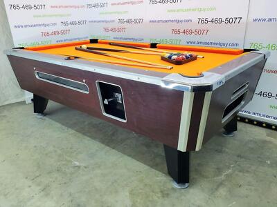 6 1/2' VALLEY COIN-OP POOL TABLE MODEL ZD-8 WITH ORANGE CLOTH | eBay