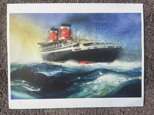 United States Lines - United States - Don Stoltenberg - Original Print ...