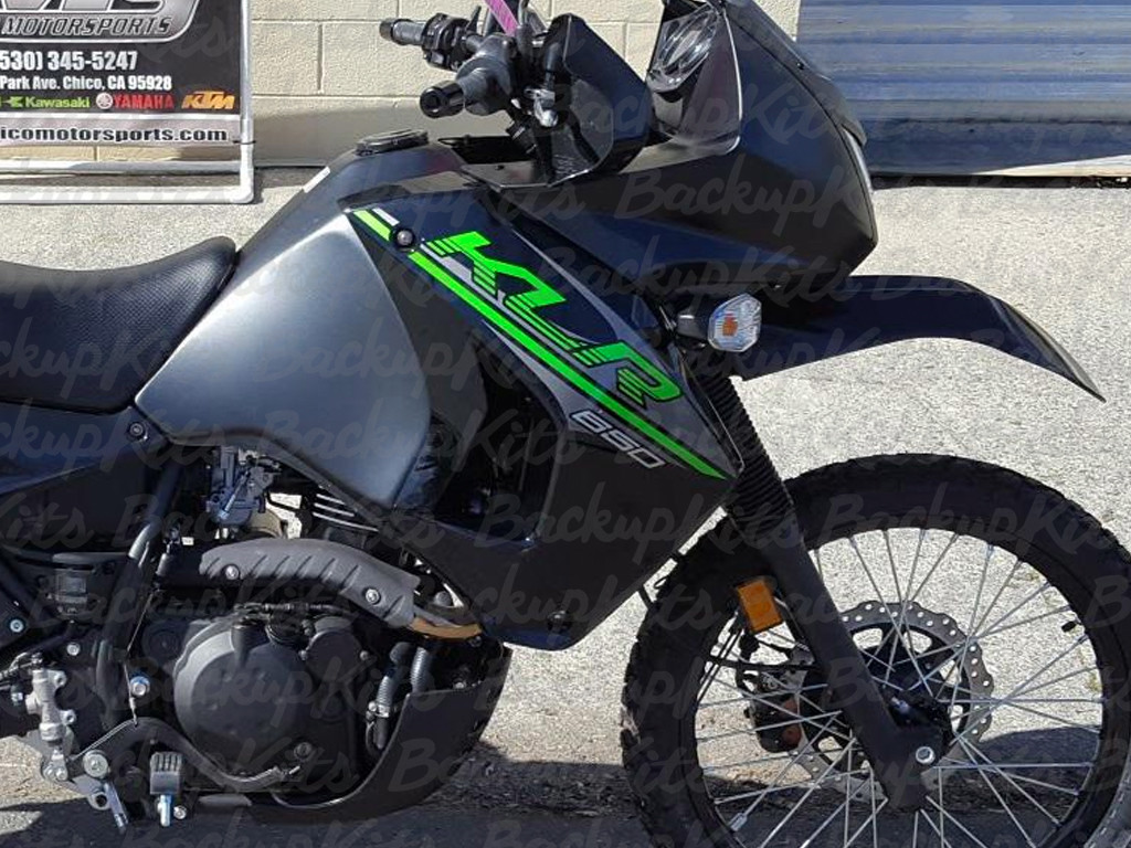 KAWASAKI KLR650 GRAPHIC KIT DECALS STICKER CALCOMANIAS 2017 GREEN ...