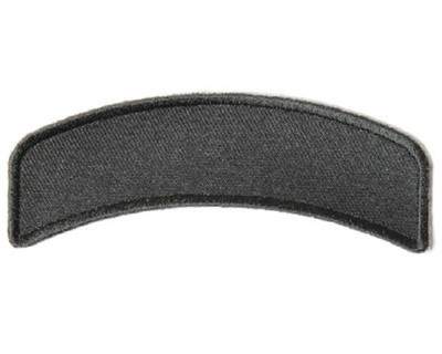 BLACK 4" x 1.5" ROCKER BLANK sew on patch (4032) Biker Club Rocker (D1 ...