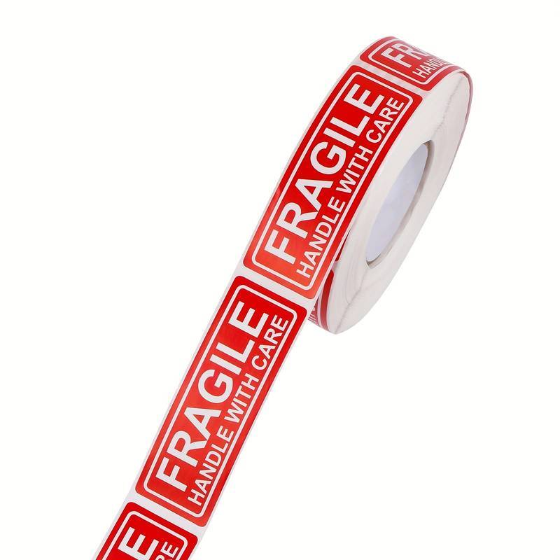 Handle With Care Fragile Parcel Labels- Postage Stickers Permanent Self ...