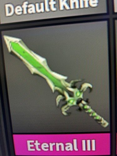 Roblox Murder Mystery 2 MM2 Eternal III Godly Knife and Gun Set Eternal ...