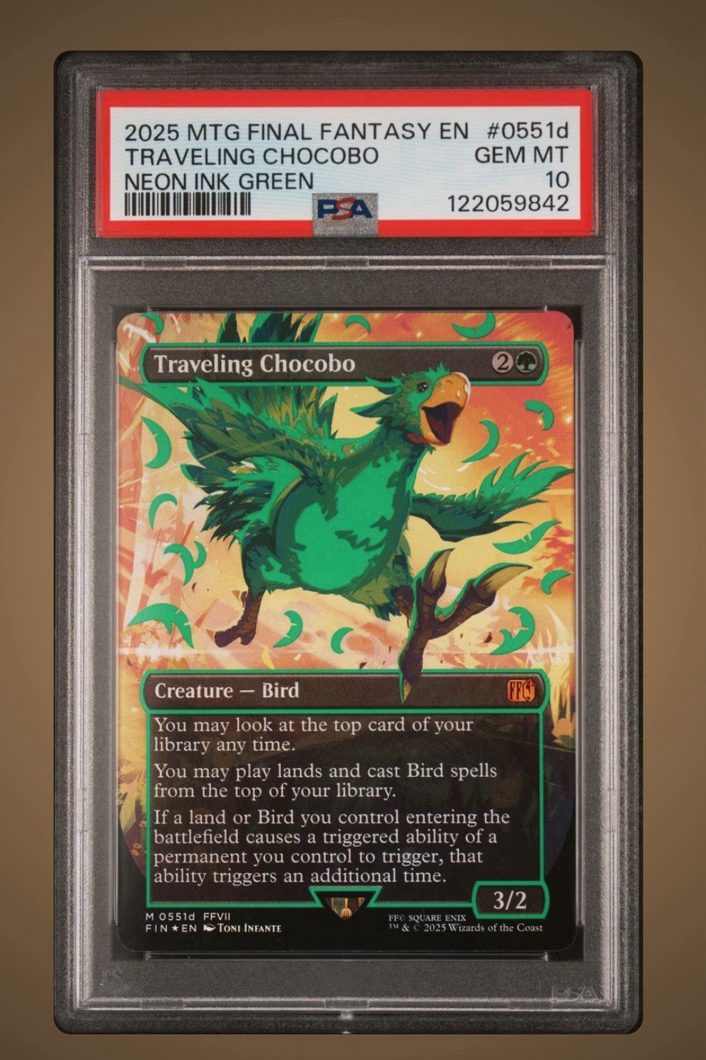 Traveling Chocobo (Borderless) (Neon Ink Green) Final Fantasy Foil for sale online | eBay