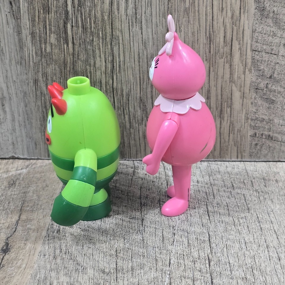 Lot of Yo Gabba Gabba Mega Bloks Figures Brobee & PVC Foofa | eBay