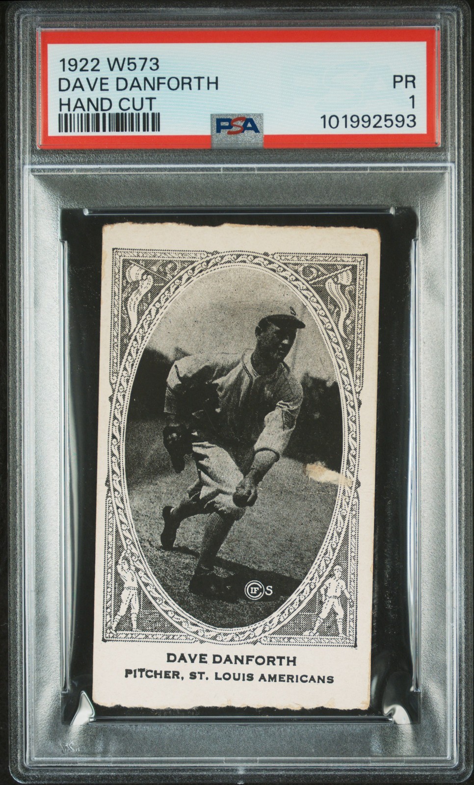 1922 W573 HAND CUT DAVE DANFORTH PSA 1 | eBay