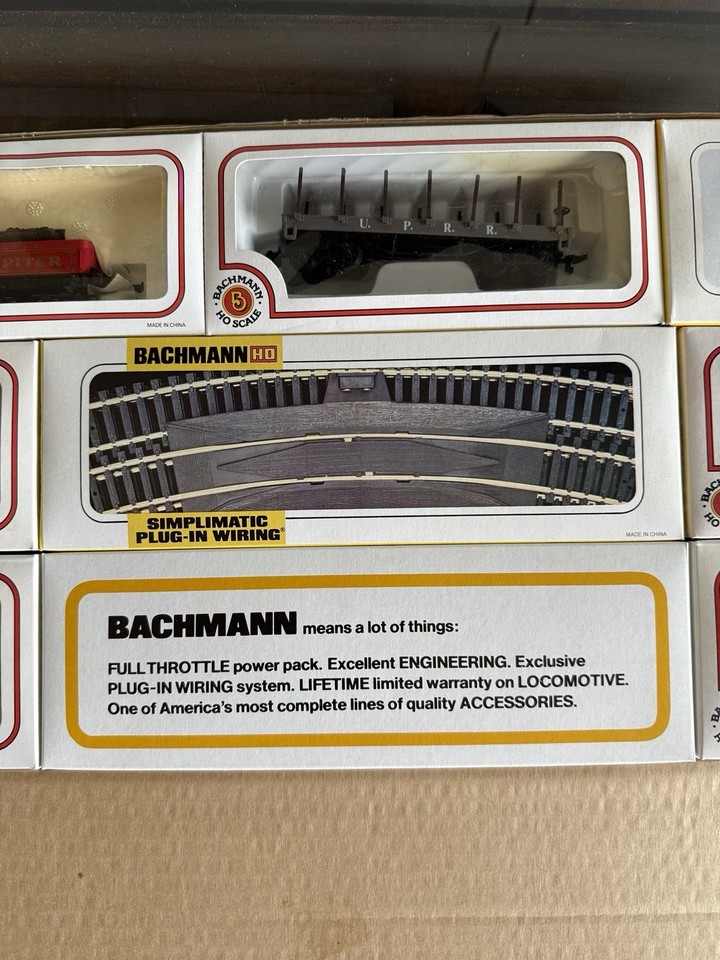 Vintage Bachman HO Old Timer Train Set Lighted 4-4-0 Locomotive Tender ...