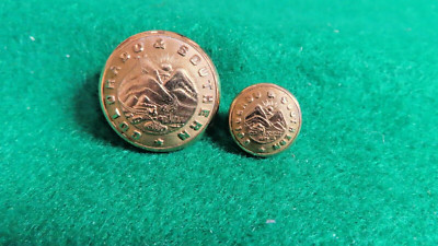 Coat & Cuff Colorado Southern Railroad Uniform Buttons 12/19 VanCourt's ...