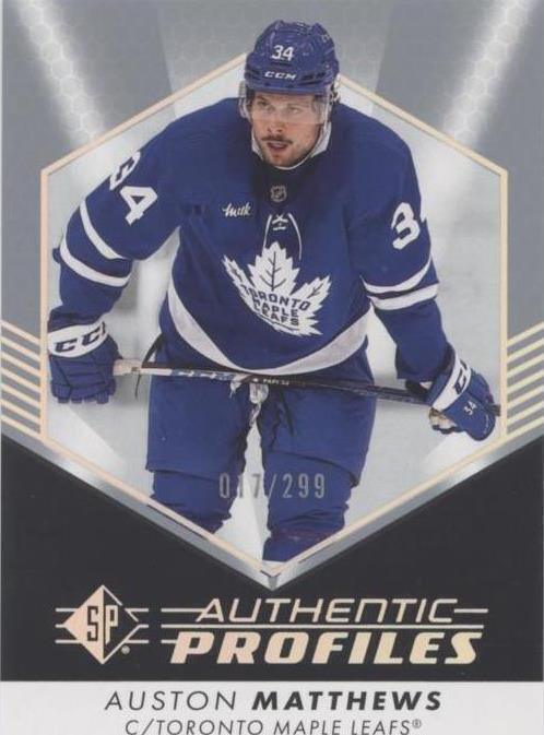 2022-23 SP - Retail Authentic Profiles Auston Matthews #AP-17 Silver ...