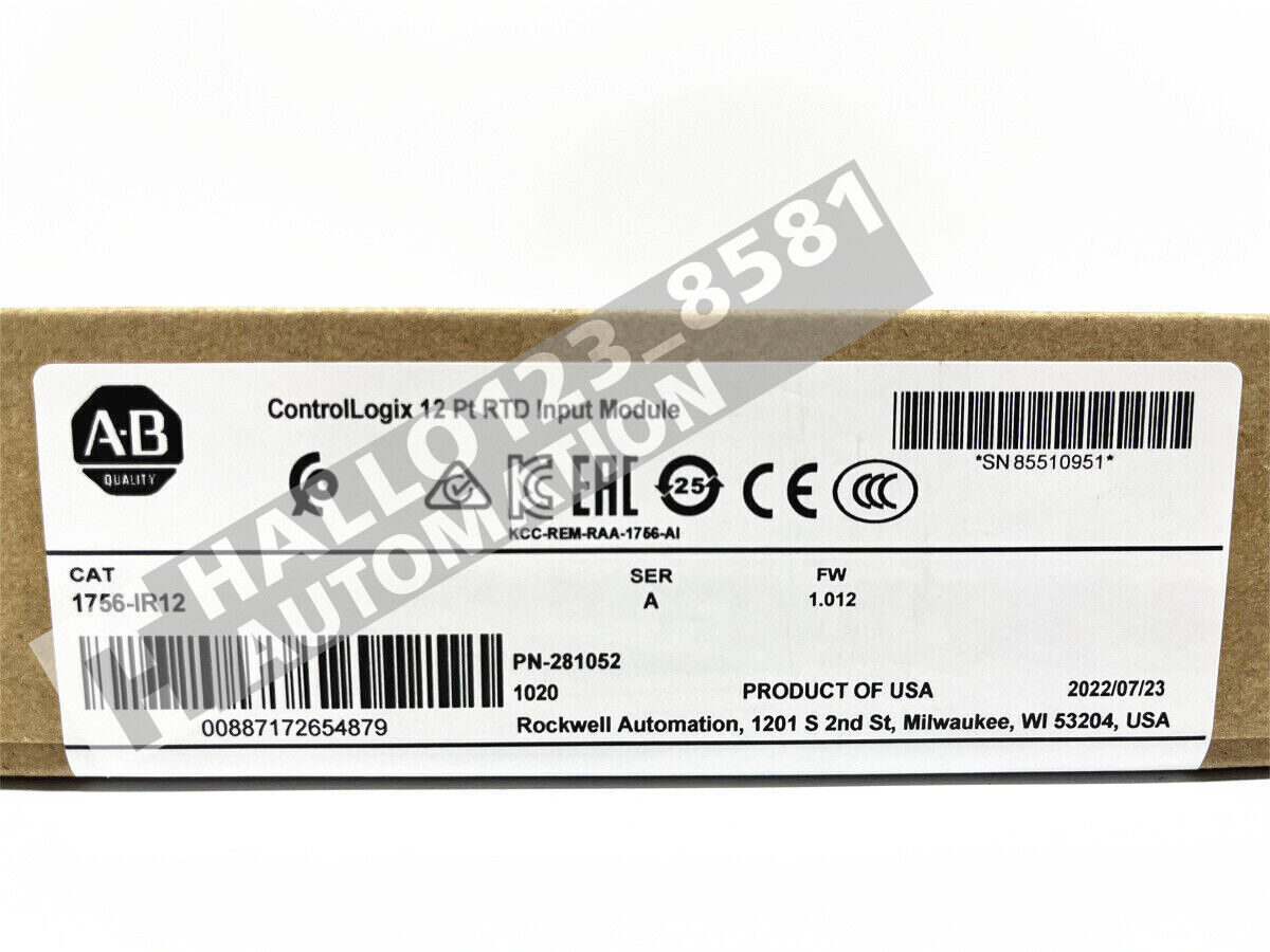Allen-Bradley ControlLogix 12 Pt RTD Input Module (1756-IR12) for sale ...