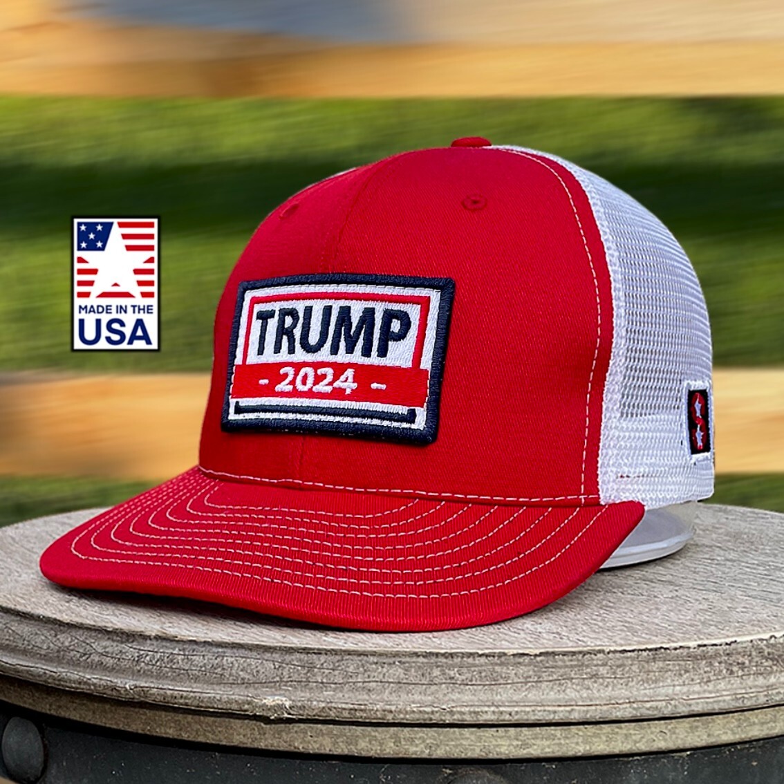 Donald Trump 2024 Red Custom Ball Cap MAGA Take America Back Made in ...