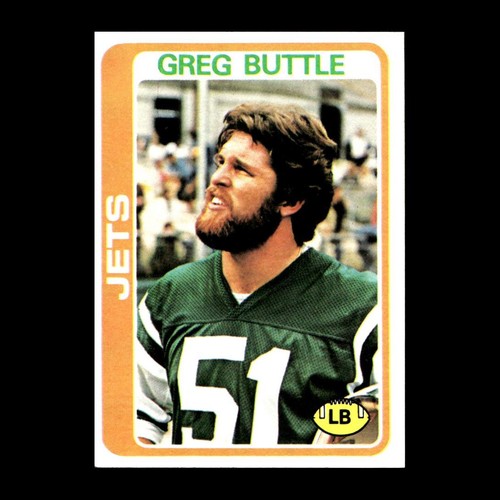 Greg Buttle 1978 Topps New York Jets #382 R309C 2 | eBay