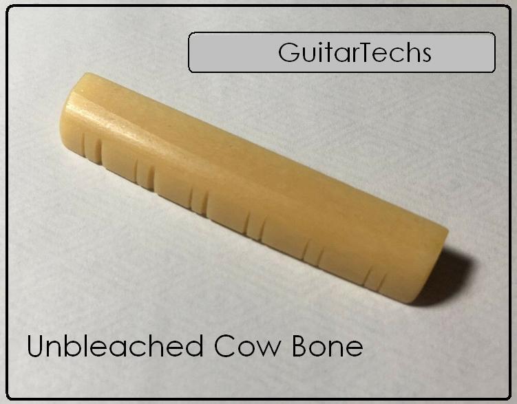 MusicianAtHeart UNBLEACHED Bone Nut for 12 String Guitar UNIVERSAL FIT ...