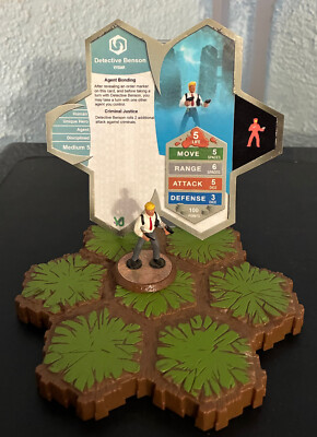 Heroscape Custom Figure & Card / Detective Benson / Vydar Unique Hero ...