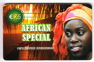 FRANCE TELECARTE / PHONECARD PREPAYEE .. 7€50 AFRICAN SP. FILLE SEXY ...