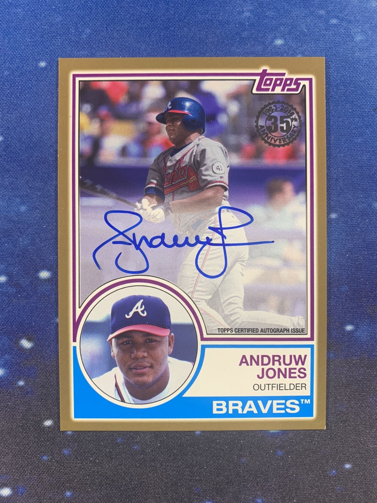 2018 Topps - 1983 Topps Design Autographs Gold #83A-AJN Andruw Jones ...