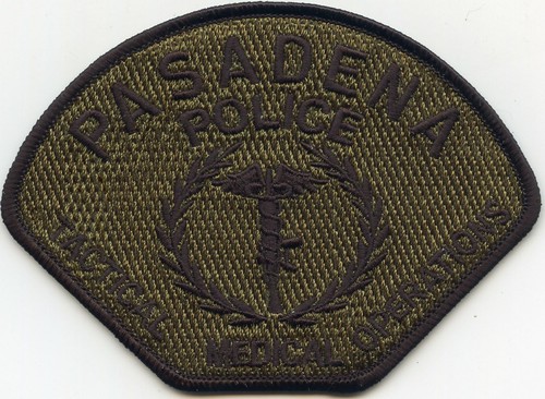PASADENA TEXAS TX Tactical Medical Operations MEDIC POLICE PATCH | eBay