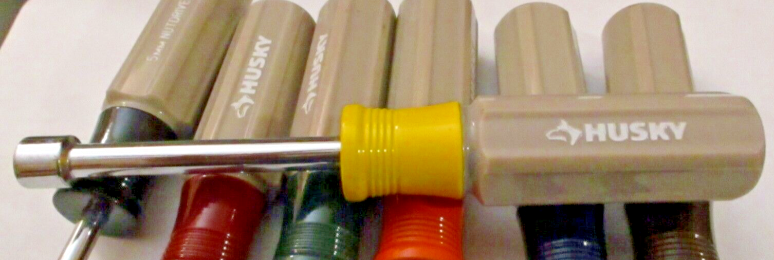 Husky 7-Piece Metric Nut Driver Set #'s 5,6,7,8,9,10,11 mm ~ EXCELLENT ...