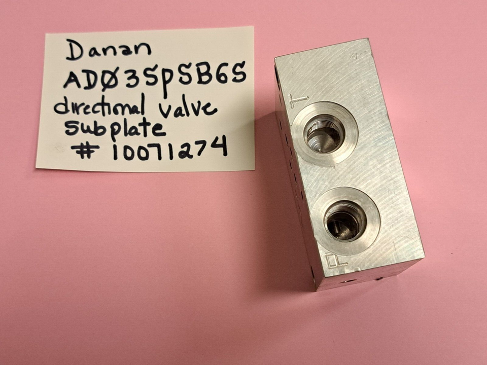 Daman AD03SPSB6S directional valve subplate, s.s. , part# 10071274 | eBay