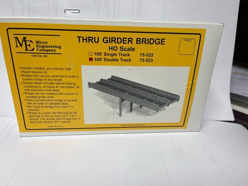 HO Micro- Engineering #75-523 THUR GIRDER BRIDGE 100' DOUBLE TRACK HO ...