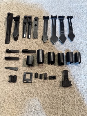 LOT OF RAMP TYPE FRONT RIFLE SIGHTS REAR SIGHTS PEEP SIGHTS VINTAGE Gun ...