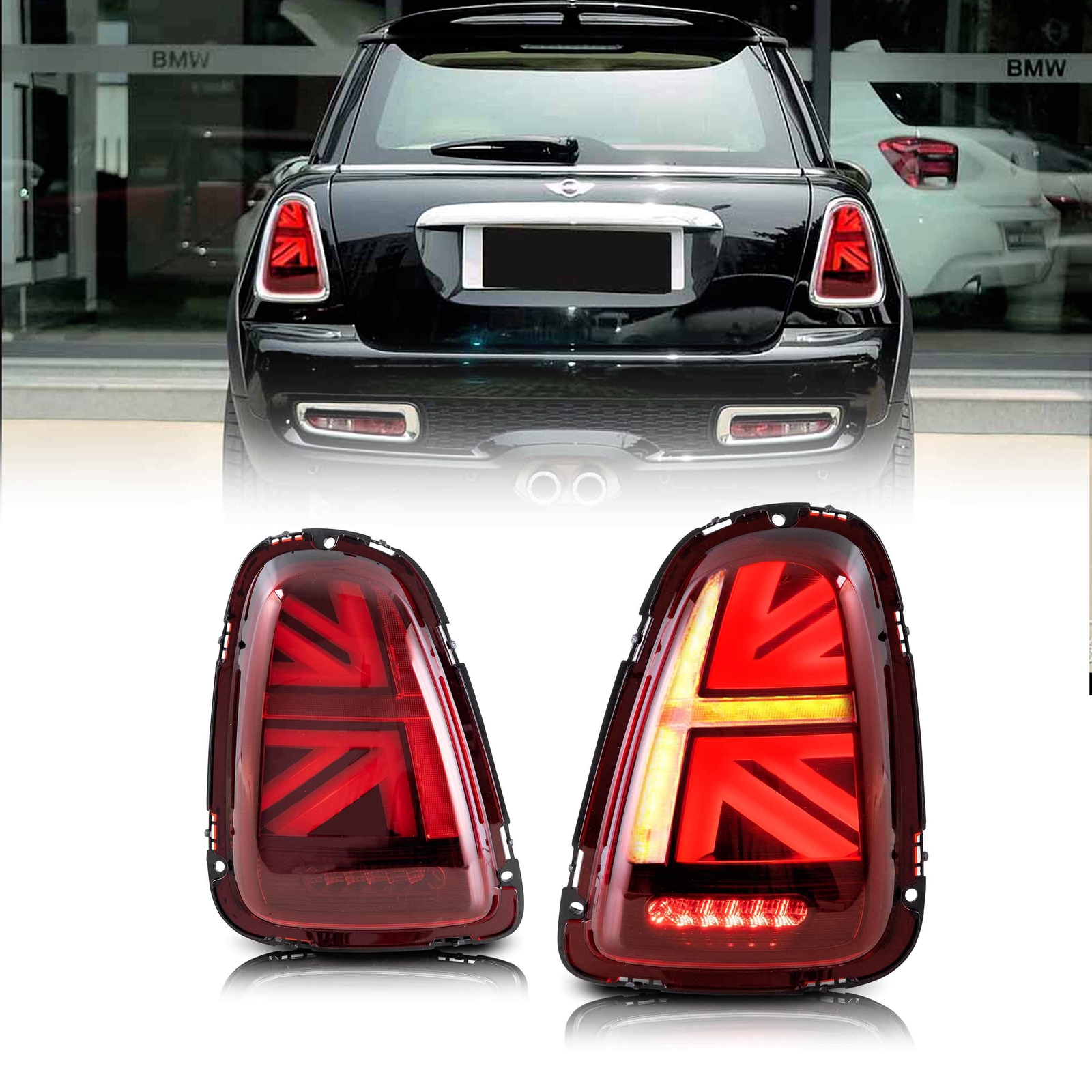 LED Tail Light for Mini Cooper R56 R57 R58 2008-2013 Sequential Union ...