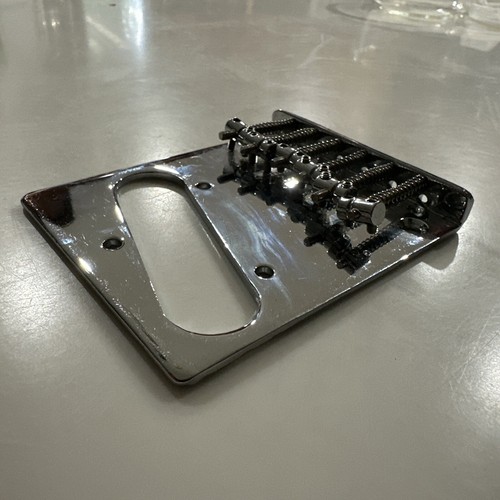 Tele Single Coil Guitar Bridge with 6 Individual Saddles Chrome for ...
