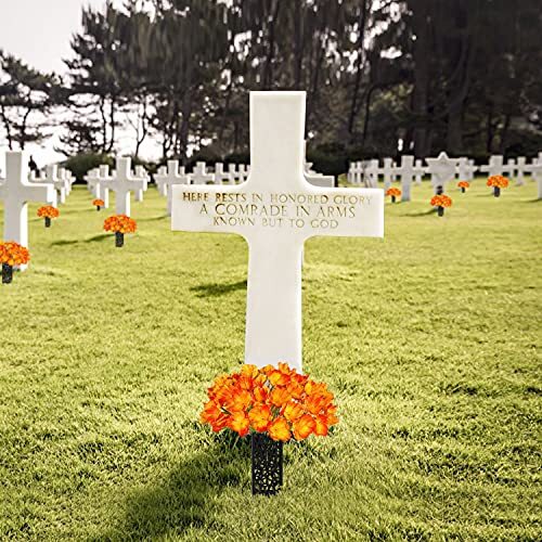 2 Pack Plastic Grave Vase Cemetery Vases Headstone Gravestone Flower ...
