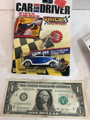 Car and Driver Shock Racers - White / Blue 1934 Ford ~ 2000 | eBay