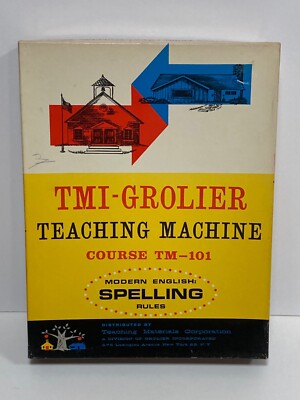 1962 TMI-Grolier Teaching Machine Course TM-101 Modern English: Spelling Rules | eBay