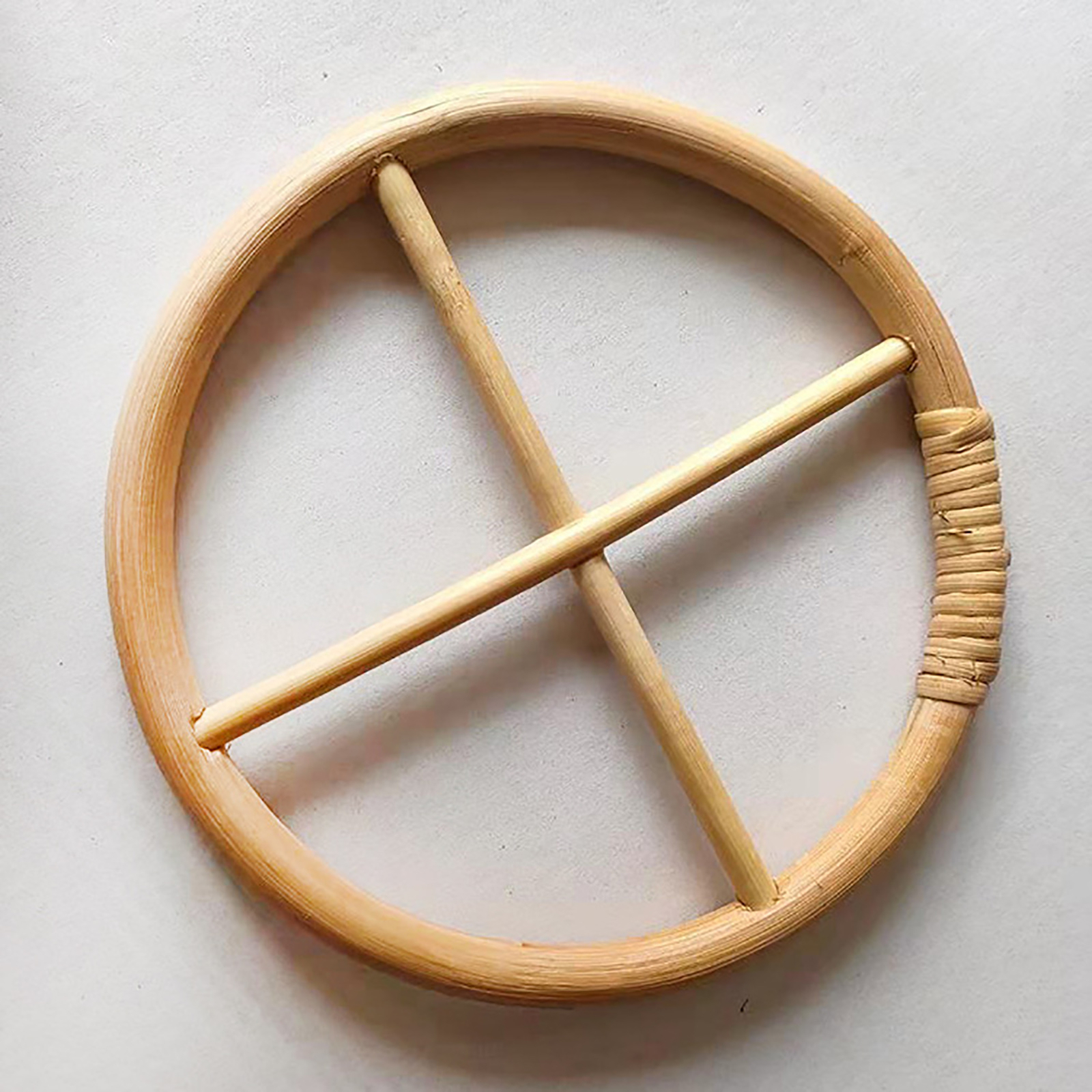 Wind Chime Circle Natural Home Beautification Bedroom Wind Chime Frame ...