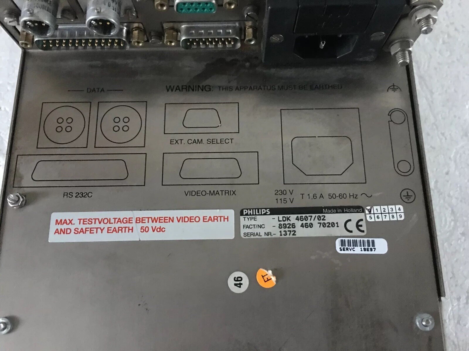 GRASS VALLEY LDK-4607 Master Camera Control Panel MCP series 9000 - vom ...