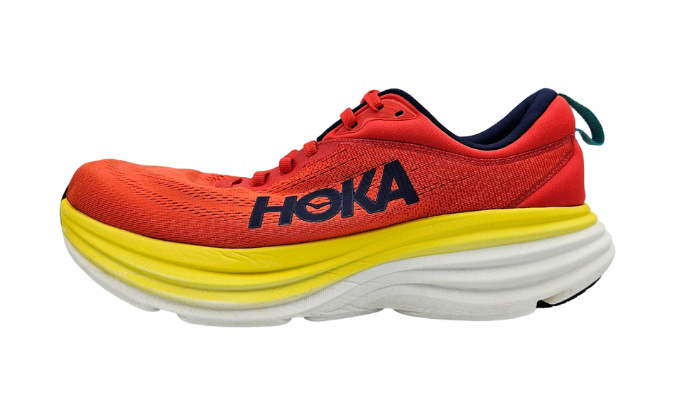 Hoka Z1979* Mens Red Bondi 8 Athletic Running Shoes Size 9.5 D | eBay