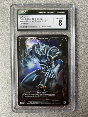 SUB-ZERO FOIL card - Epic Battles TCG - Mortal Kombat card game - CGC 8 ...